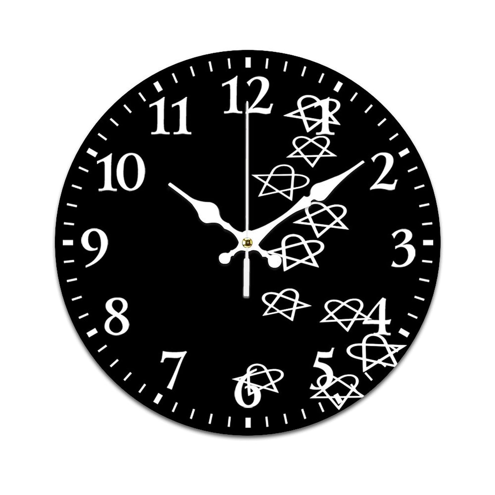 Heartagram Shower Wall Clock Modern Design Clocks Wall Hanging Home ...