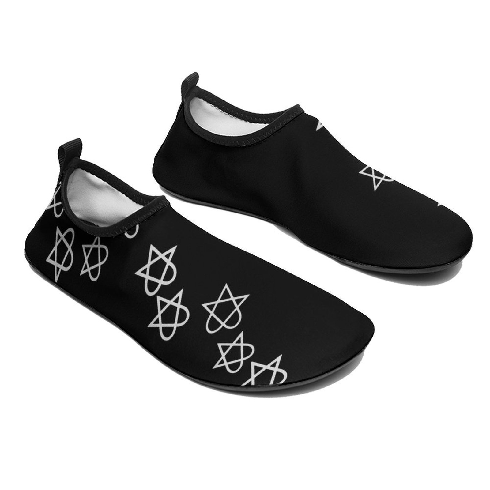 Heartagram Shower Water Shoes Beach Slip-on Shoes for Men Women Swim ...