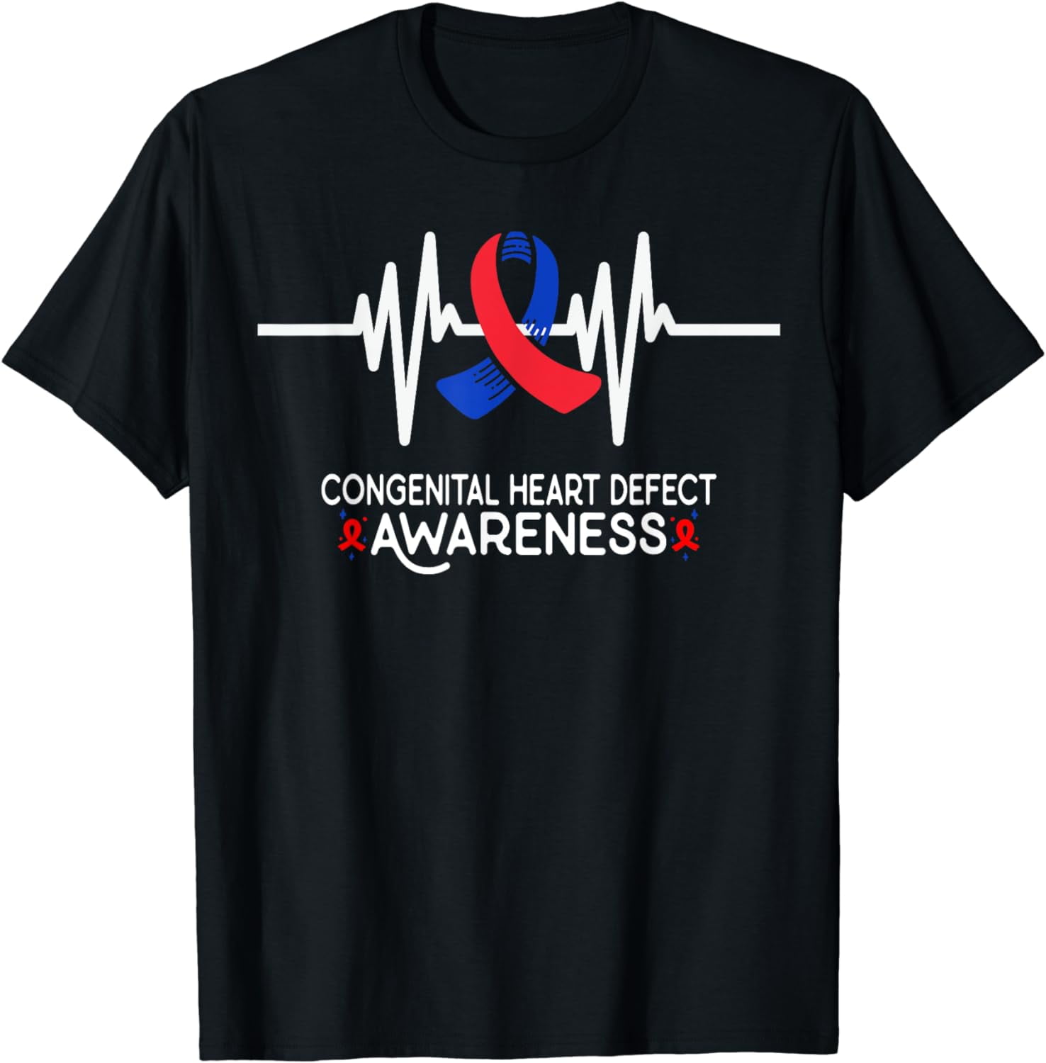 Heartbeat CHD Congenital Heart Defect Awareness Month T-Shirt - Walmart.com