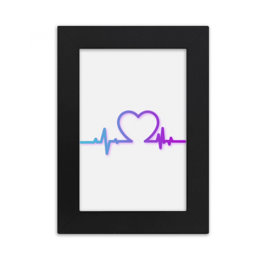 Heartbeat Line Gradually Changing Emotions Desktop Photo Frame Picture ...