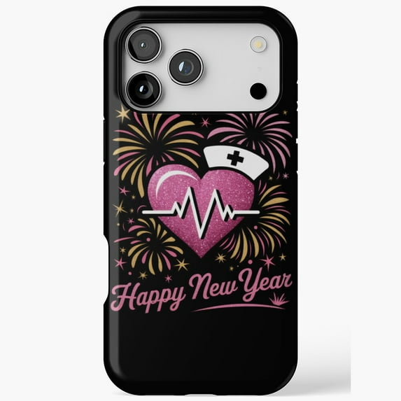 Heartbeat Nurse New Year 2026 EKG iPhone Case 17 to 11 Pro Max ...