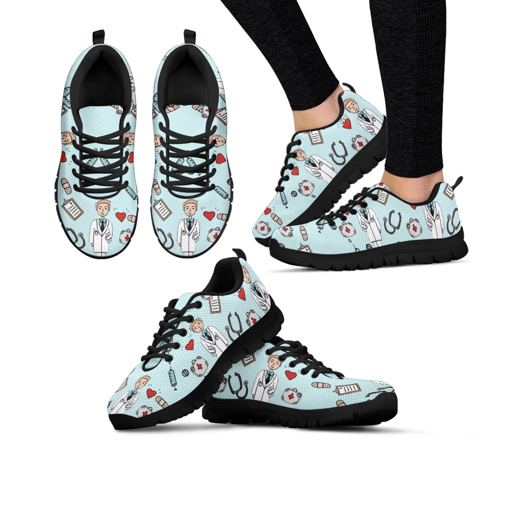 Heartbeat Nurse Print Spring Teen Boy Flat Sneakers Breath Mesh Men ...