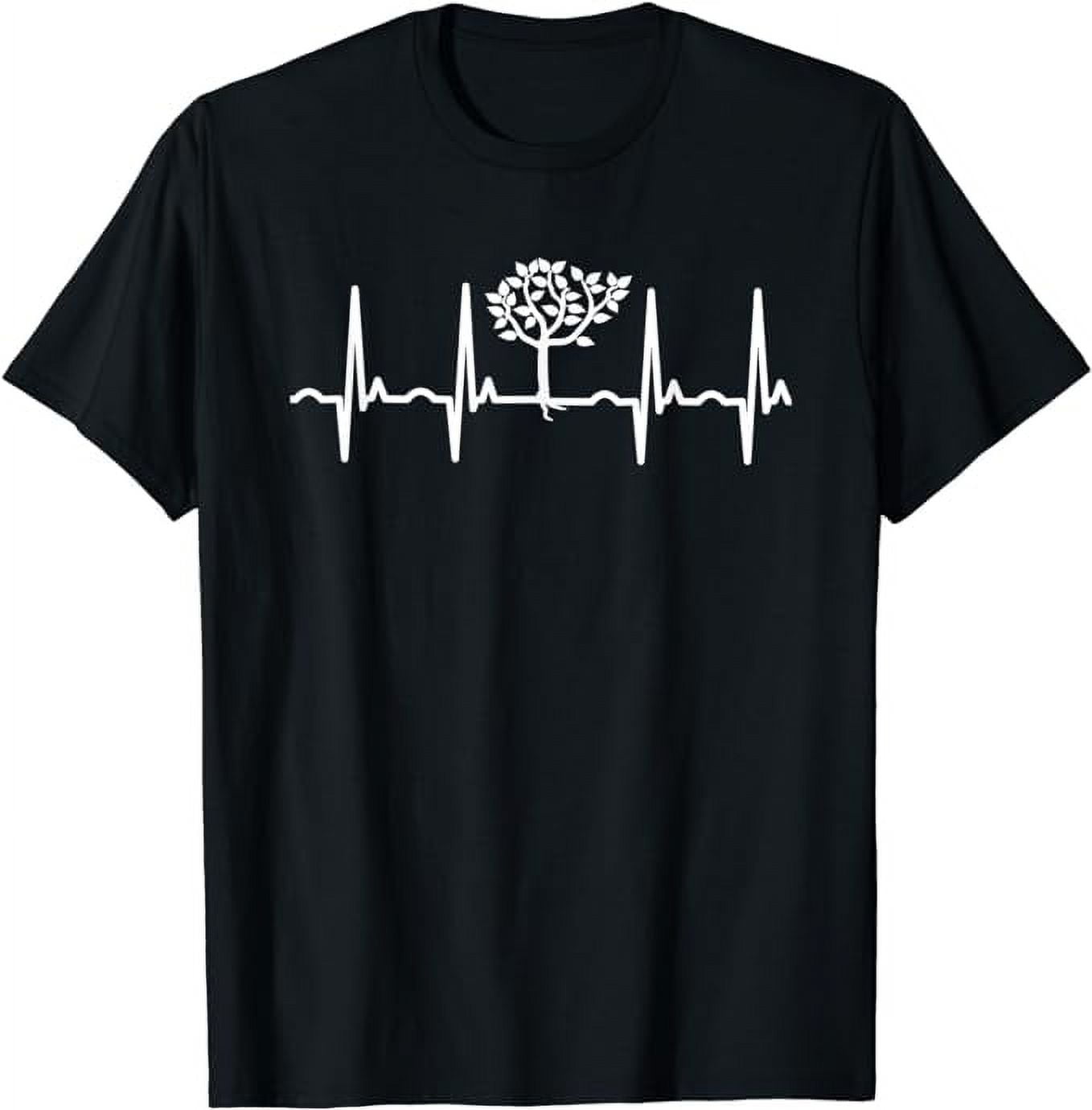 Heartbeat Plants ECG Pulse | Garden Flowers Gardener Trees T-Shirt ...
