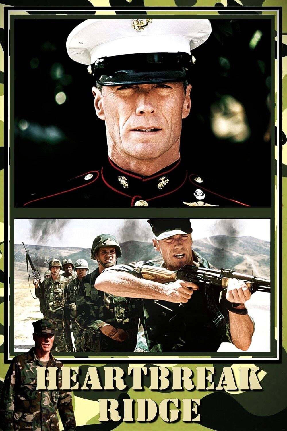 Heartbreak Ridge 1986 Poster 24x36 - Clint Eastwood Military Drama ...