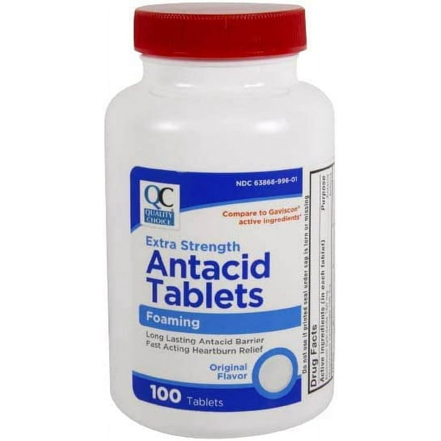 Heartburn Antacid X/s Chewable Tablets 100 ct - Walmart.com