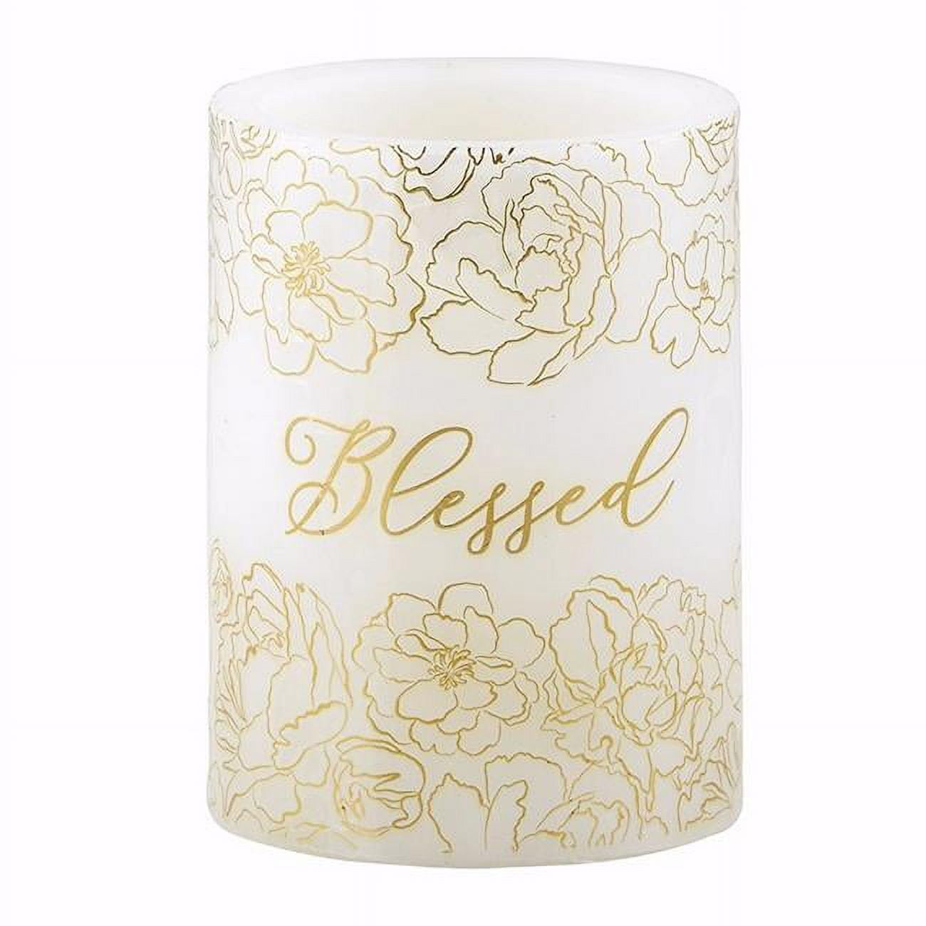 Heartfelt Blessed LED Candle Christian Verse - 4 in.Pack of 2 - Walmart.com