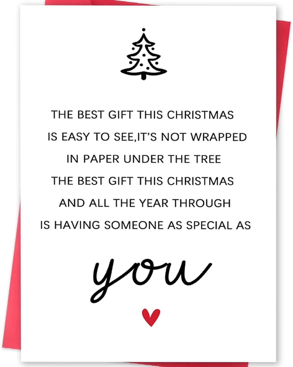 Heartfelt Christmas Card – "Best Gift This Christmas Is Having Someone ...