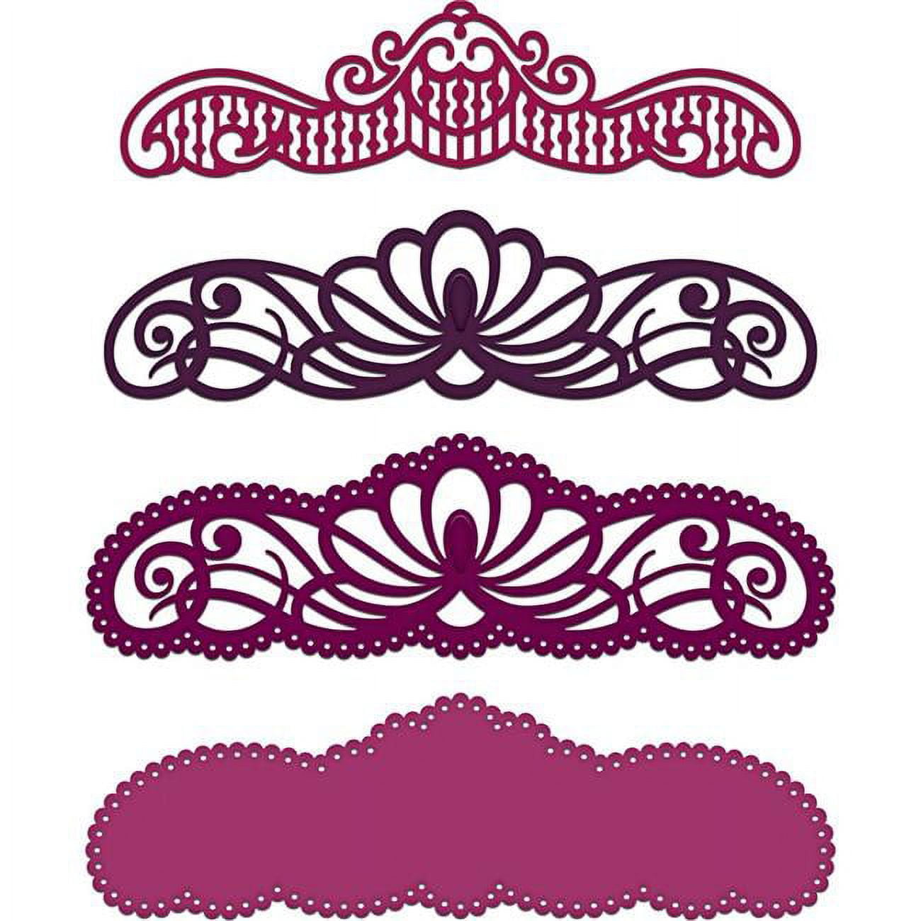 Heartfelt Creations Cut & Emboss Dies-Regal Borders & Pockets .15" To 6 ...