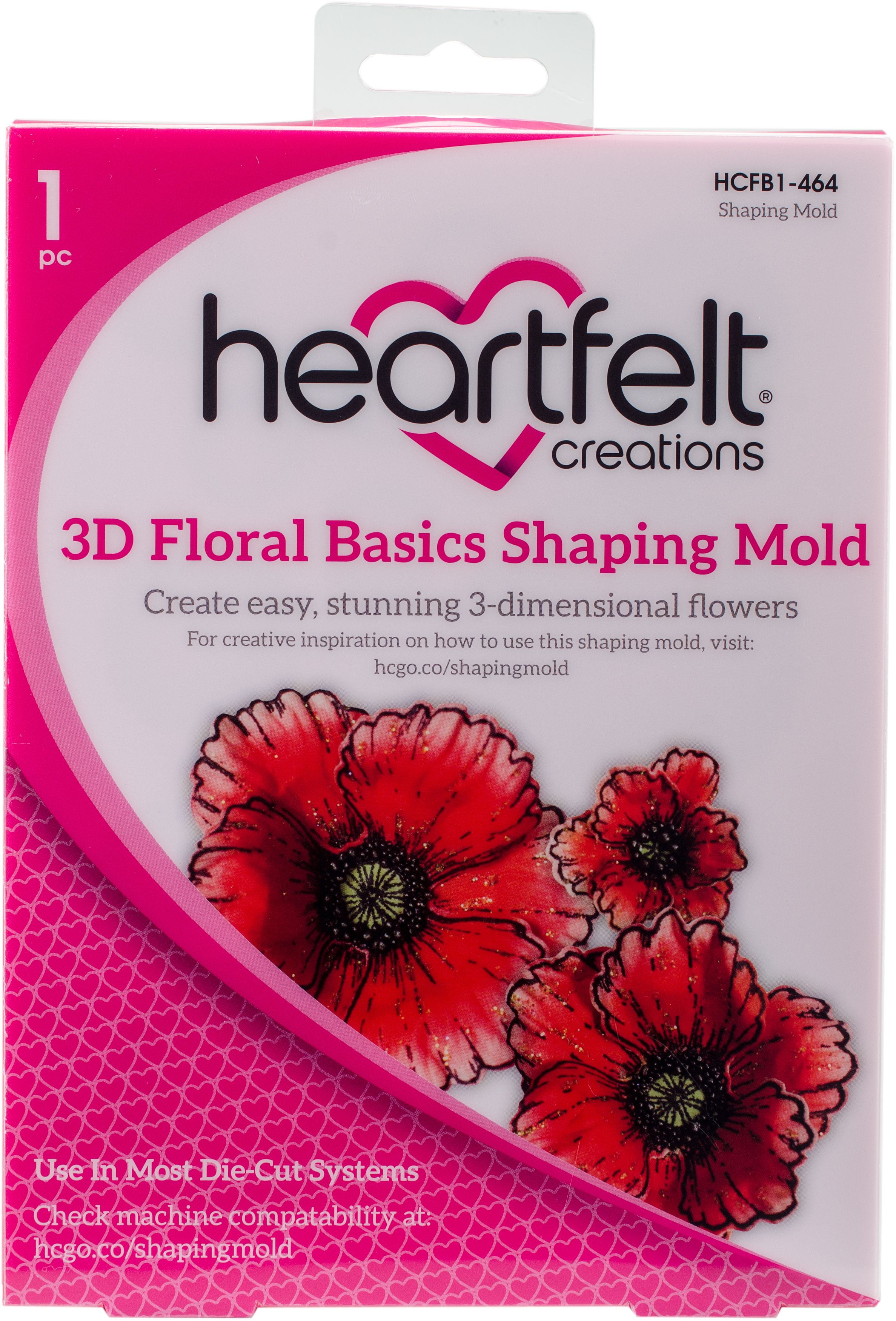 Heartfelt Creations Shaping Mold-3D Floral Basics - Walmart.com