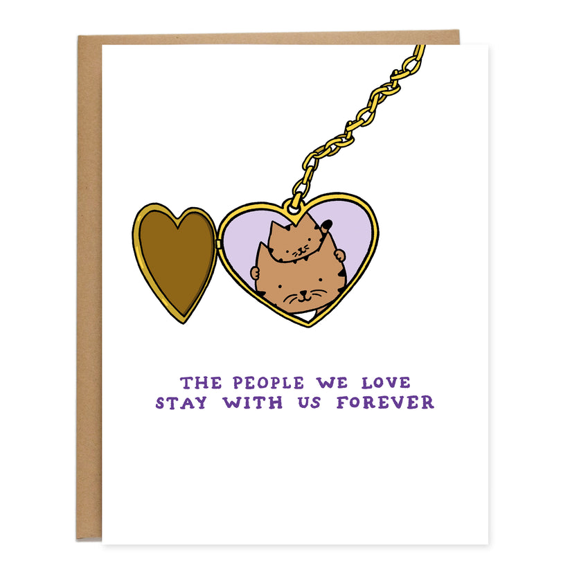 Heartfelt Greeting Card – “The People We Love Stay with Us Forever ...