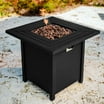 "Zimtown 28"" Gray Gas Outdoor Fire Pit, 50,000 BTU Auto-Ignition ...