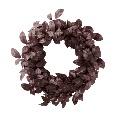 Hearth & Hand with Magnolia Fall Leaf Wreath, Black Plum - Walmart.com