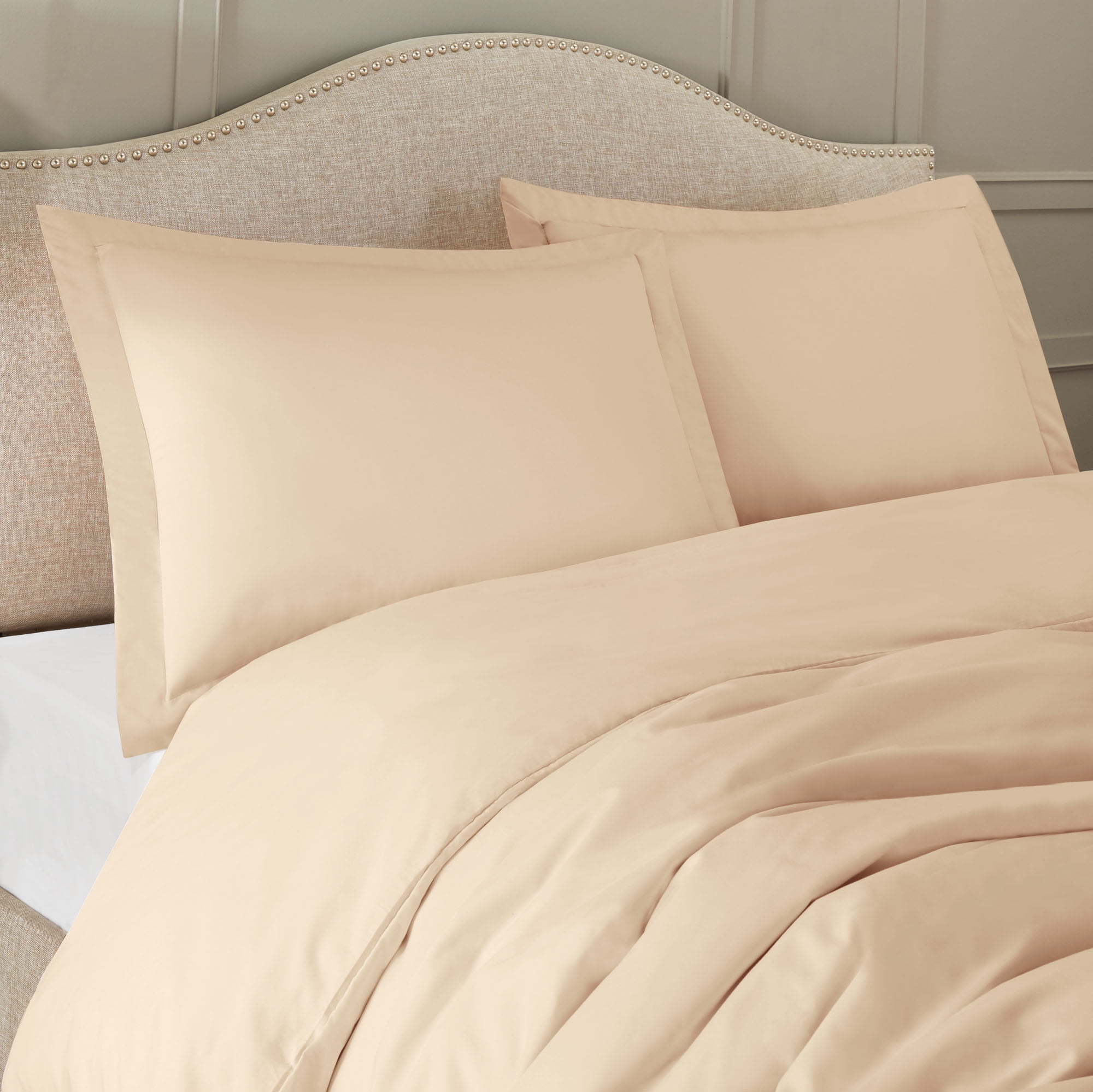 Hearth & Harbor 3-Piece Taupe Duvet Cover Set, Full - Walmart.com