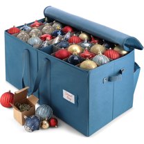 Elf Stor Premium Green Christmas Ornament Storage Chest for 64 Balls w ...