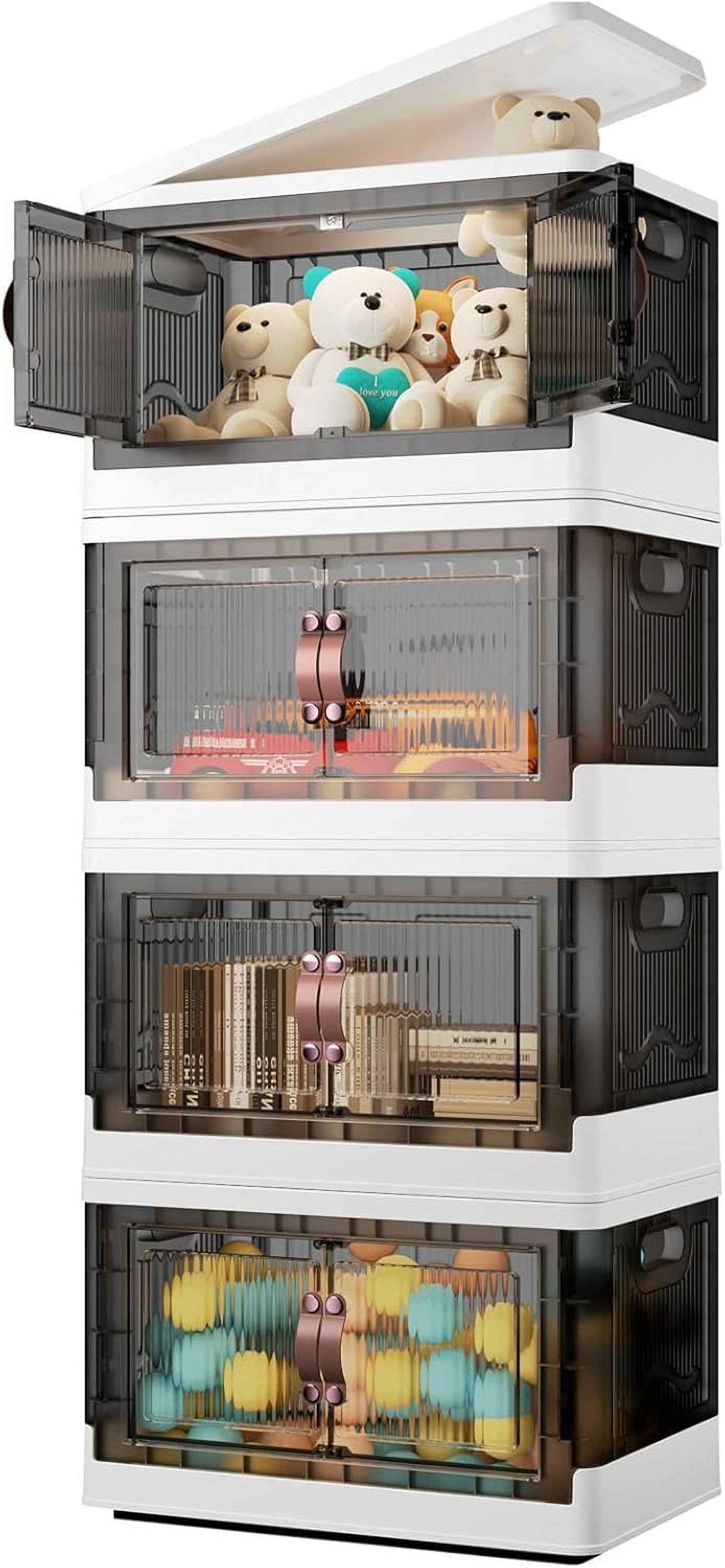 Hearth Storage Bins with Lids - 192QT Large Plastic Storage Bins Closet ...