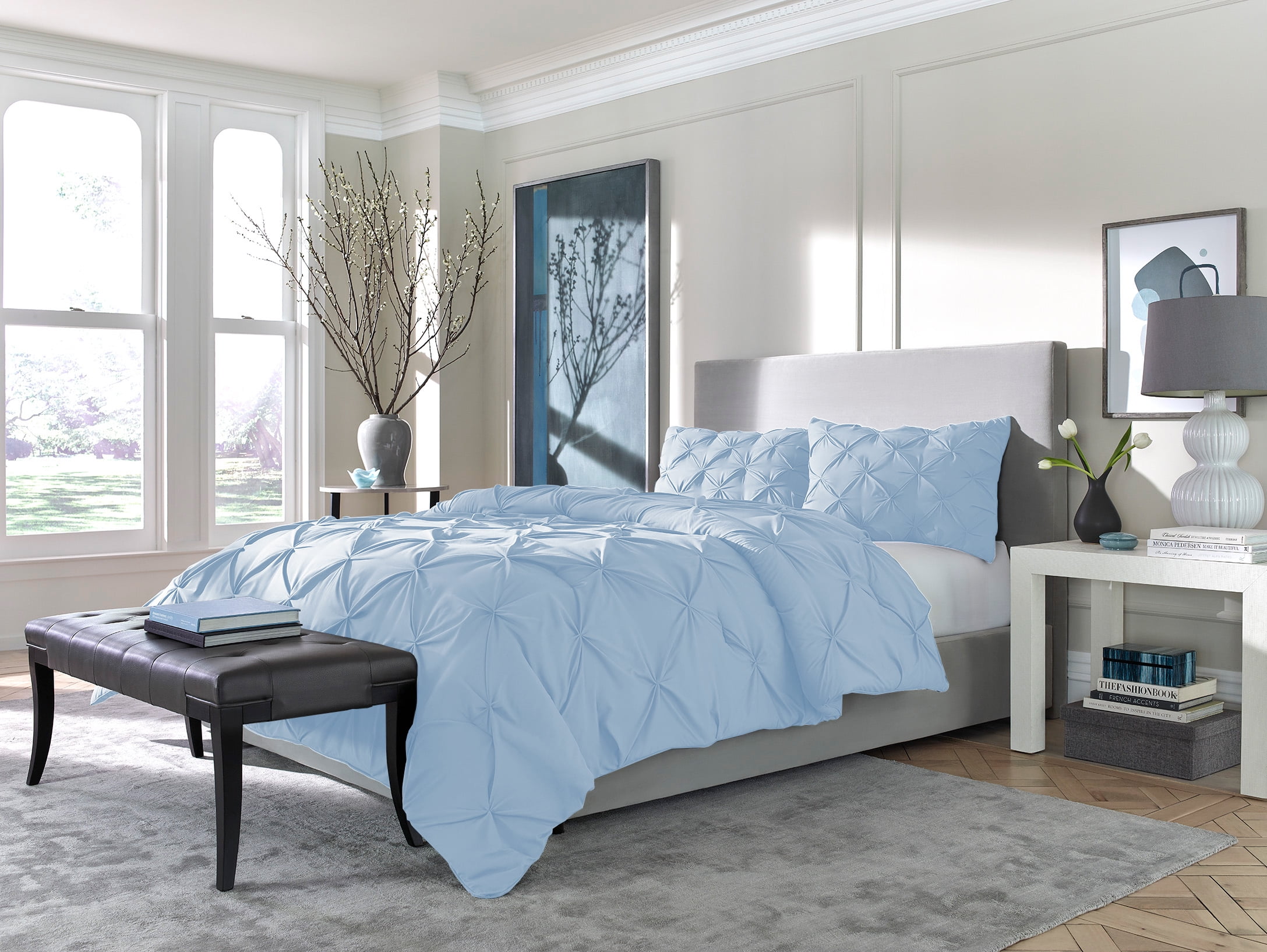 Hearth and Harbor Tranquility Pinch Down Alternative Comforter with ...