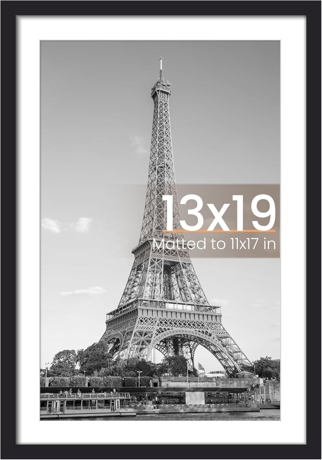 HearthHarmony 13x19 Picture Frame, Display Pictures 11x17 with Mat or ...