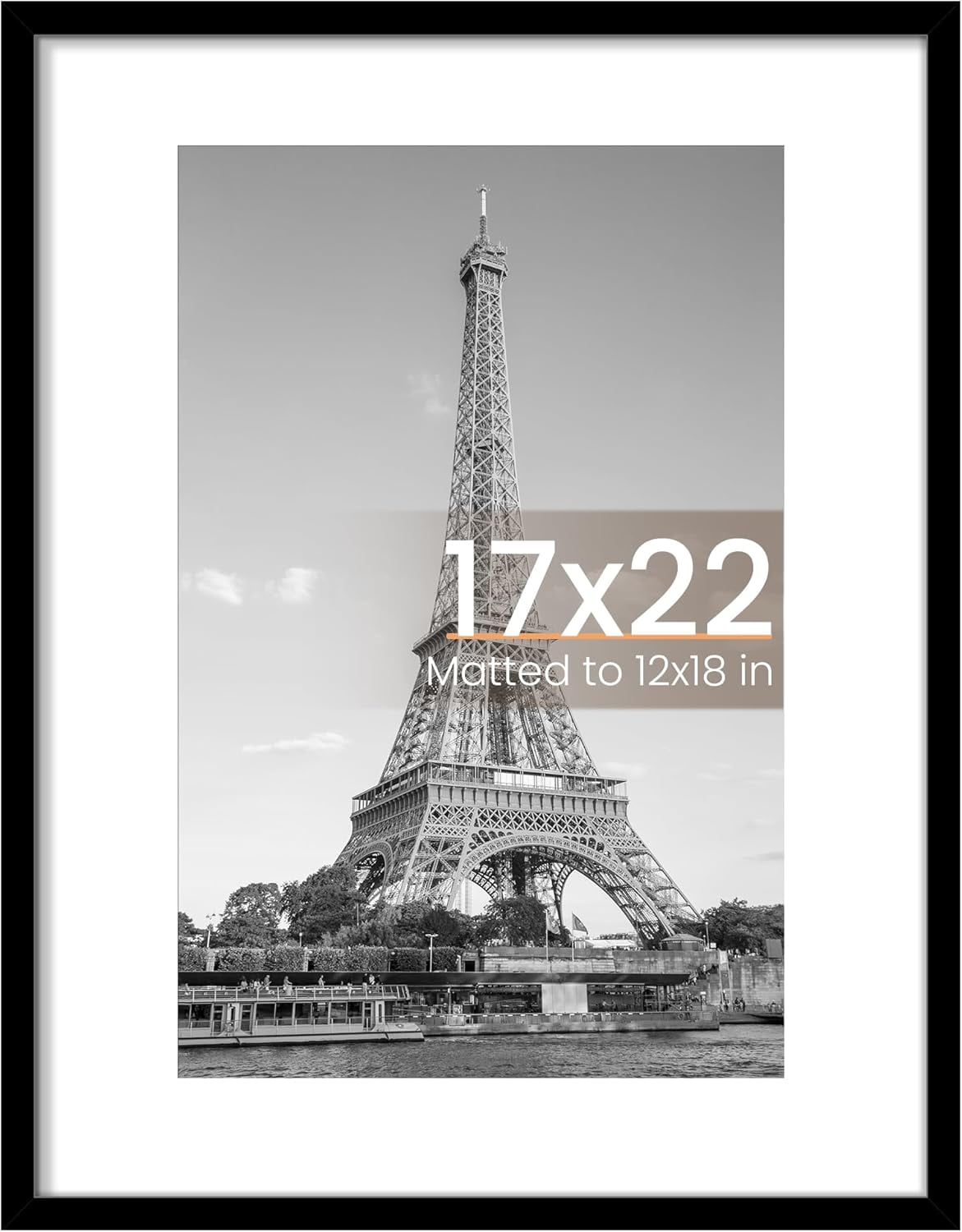HearthHarmony 17x22 Picture Frame, Display Pictures 12x18 with Mat or ...