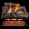 HearthSense Vented Gas Log Set with Remote Control Kit - 18 in., 45,000 ...