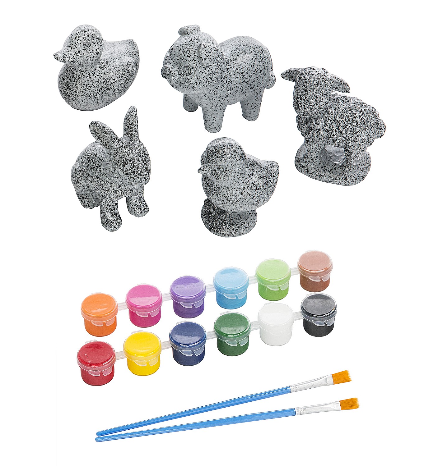 Fun World R.J. Rabbit No Dipping Just Dab Speckled Egg Decorating Kit ...