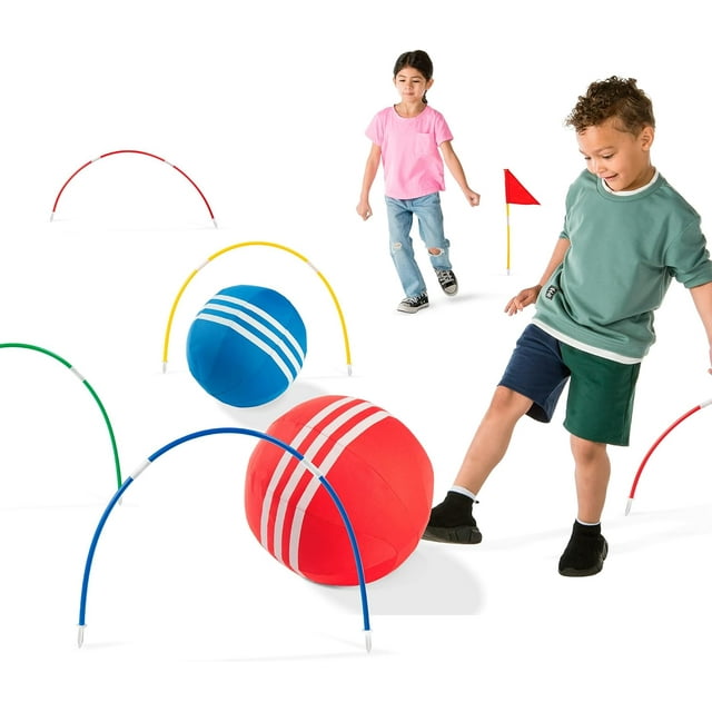 HearthSong Oversized Kick Croquet Outdoor Game for Kids - Walmart.com