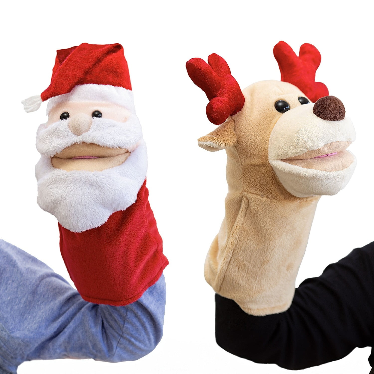 HearthSong Singing North Pole Friends Hand Puppets, Includes One ...