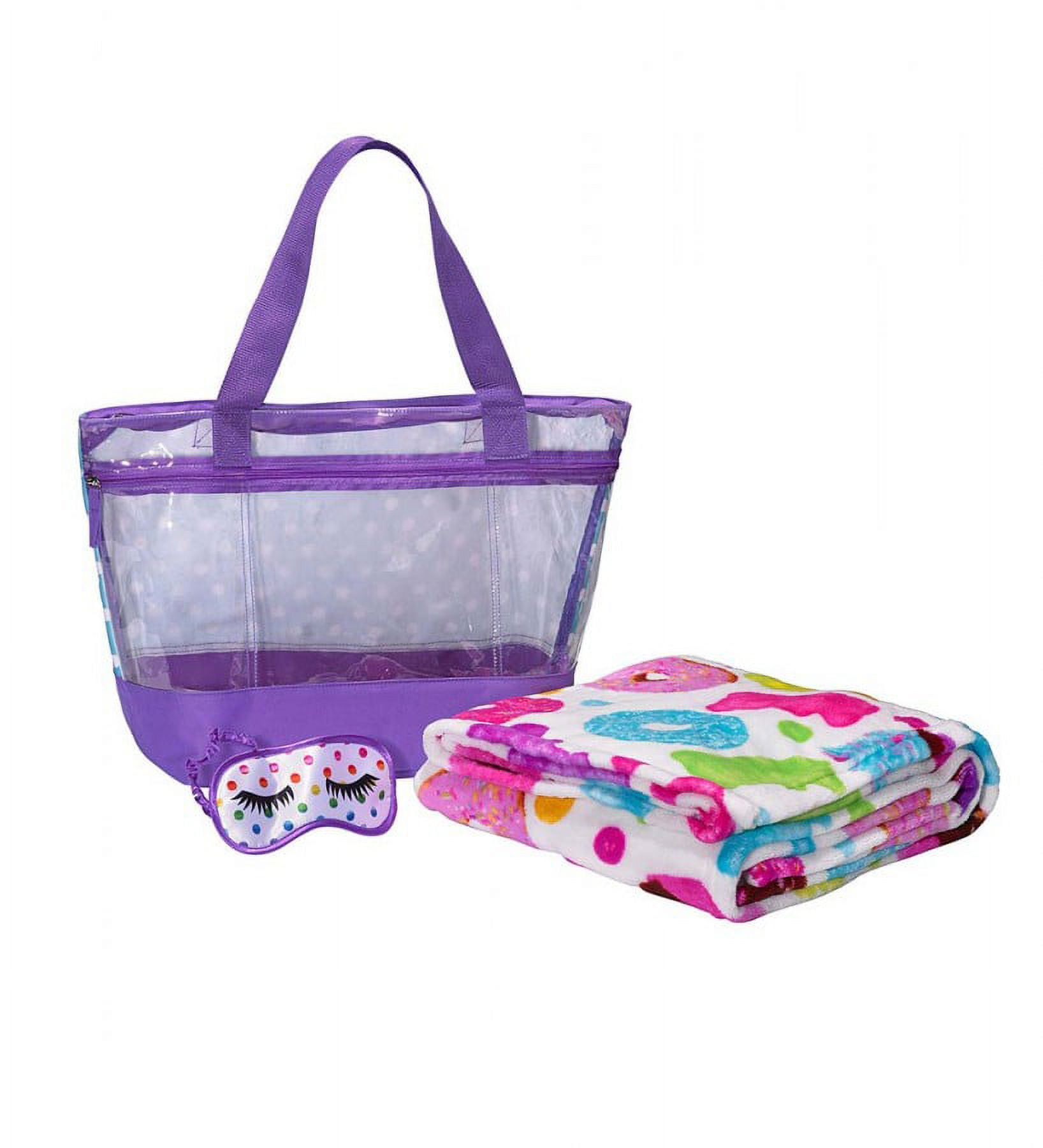 HearthSong - Sugar Shack 3 Piece Sleepover Set with Zipper Tote ...