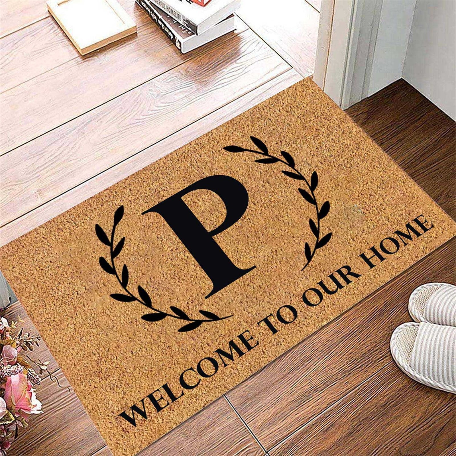 Hearthoom Alphabet Entry Rug Funny Welcome Mat Humor Saying Doormat ...