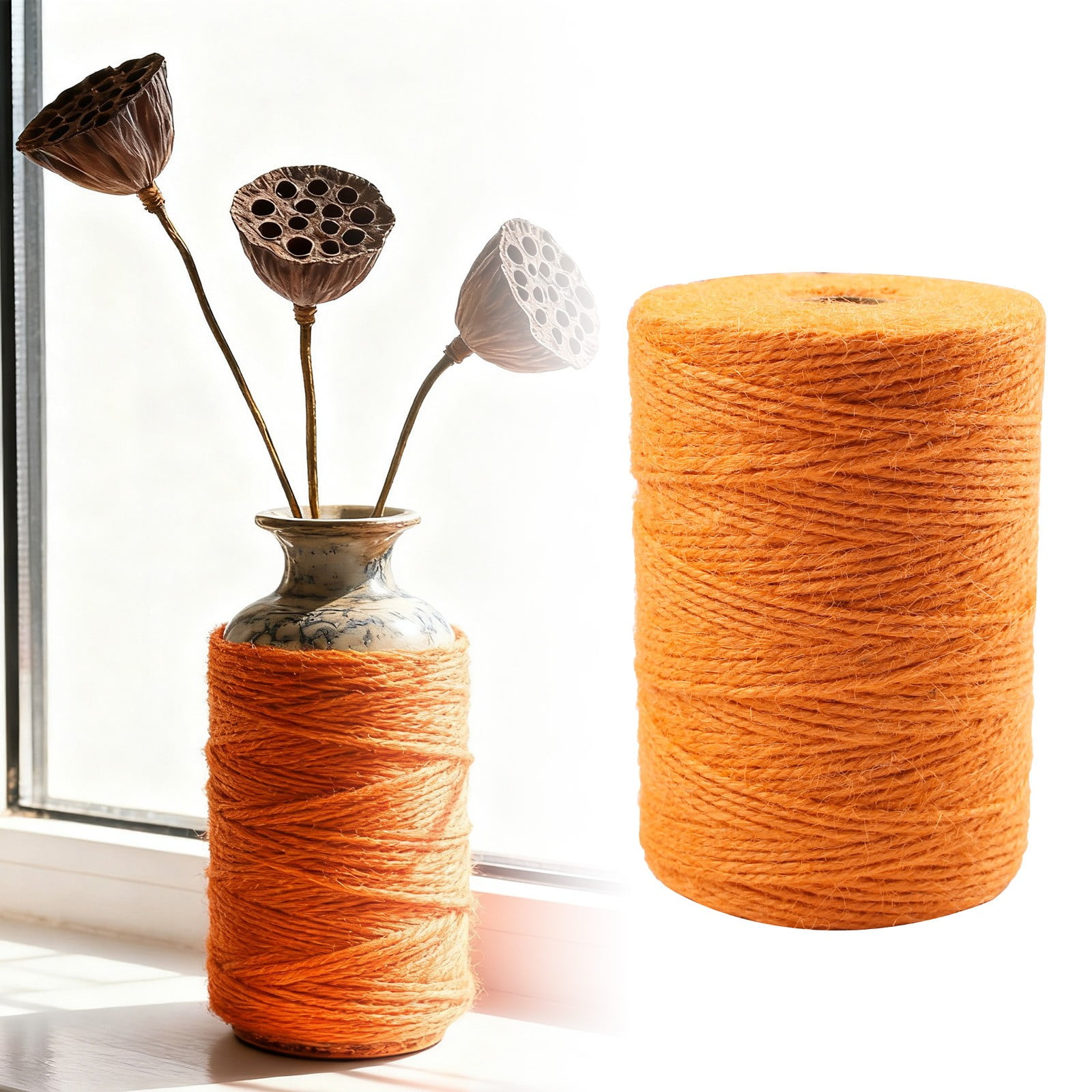 Hearthoom Natural Jute Rope, DIY Craft Twine for Decorating and ...