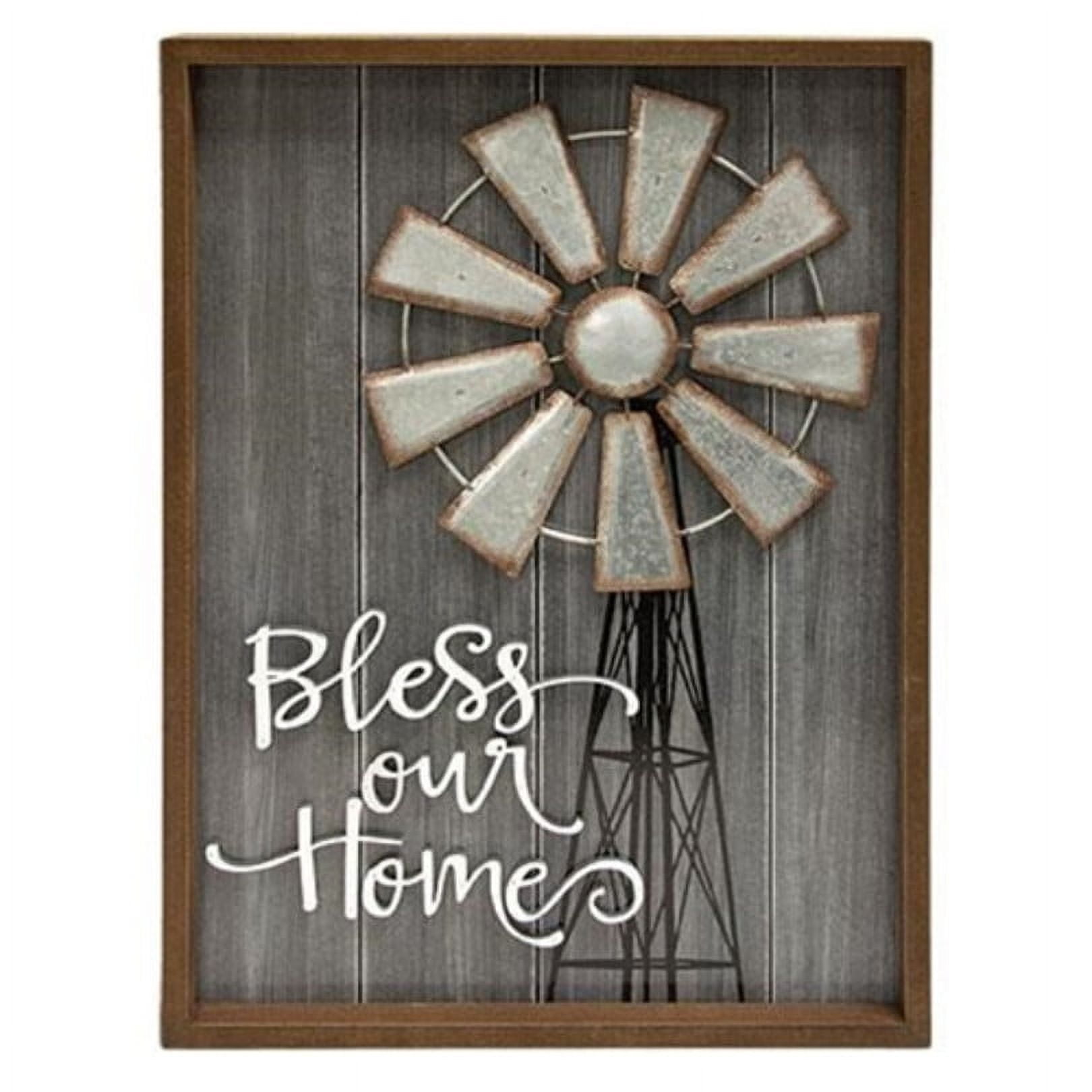 Hearthside collection, The Bless Our Home Windmill Wall Sign - Walmart.com