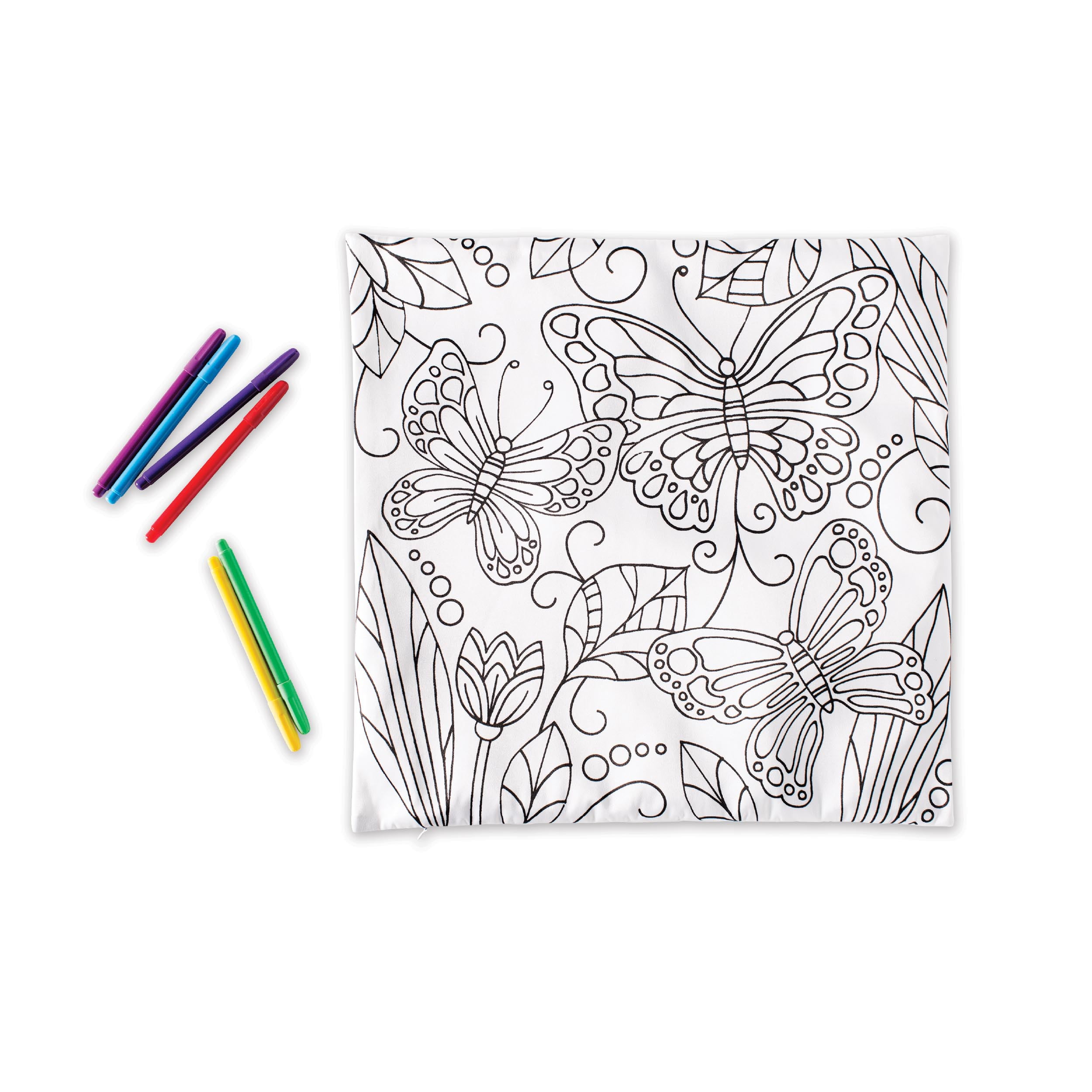 Hearthsong Color Pops Color-Your-Own Pillow Kit for Kids, 15" sq ...