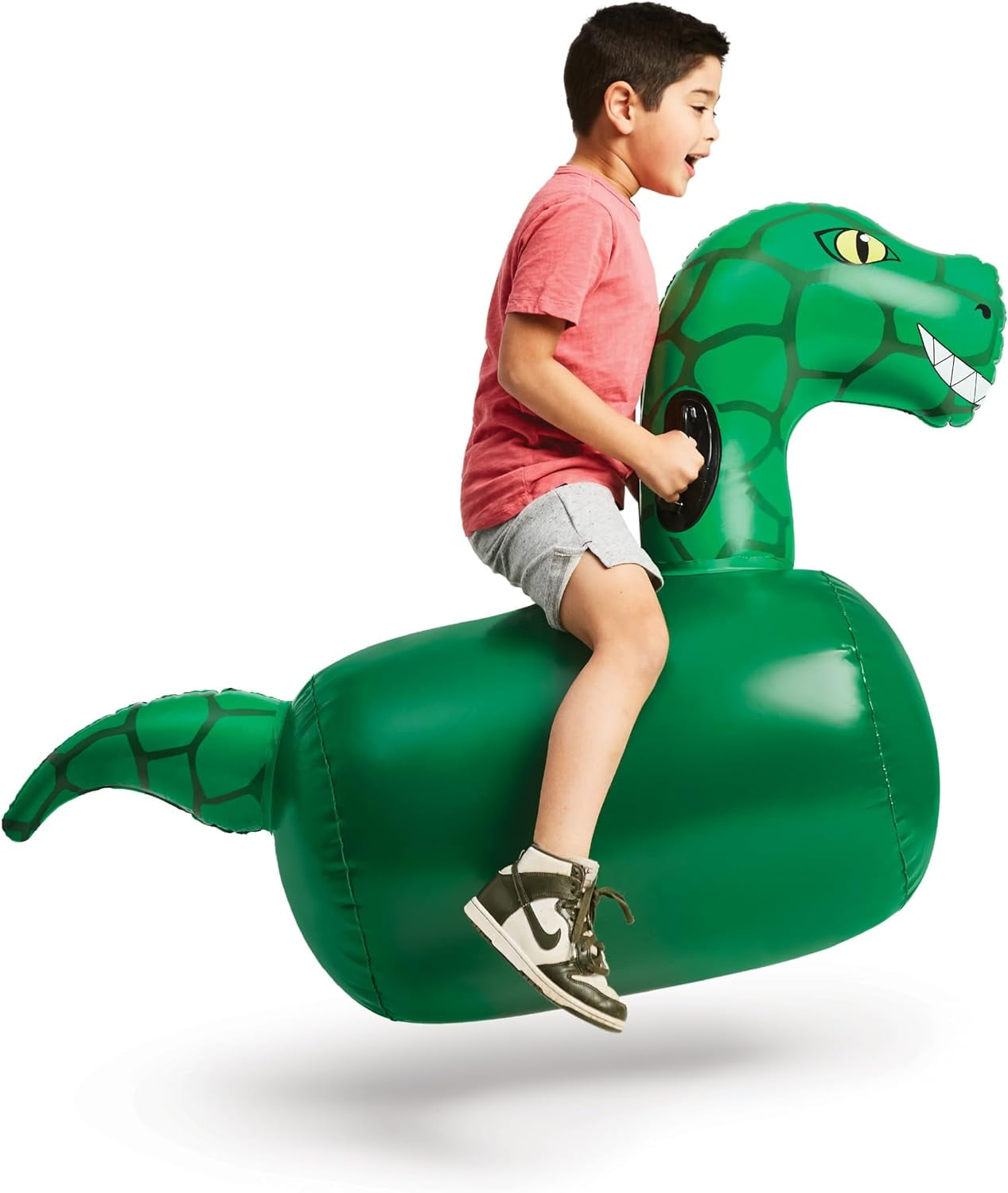Hearthsong Inflatable Dinosaur Toy Hop 'n Go Bouncing Ride for Outdoor ...