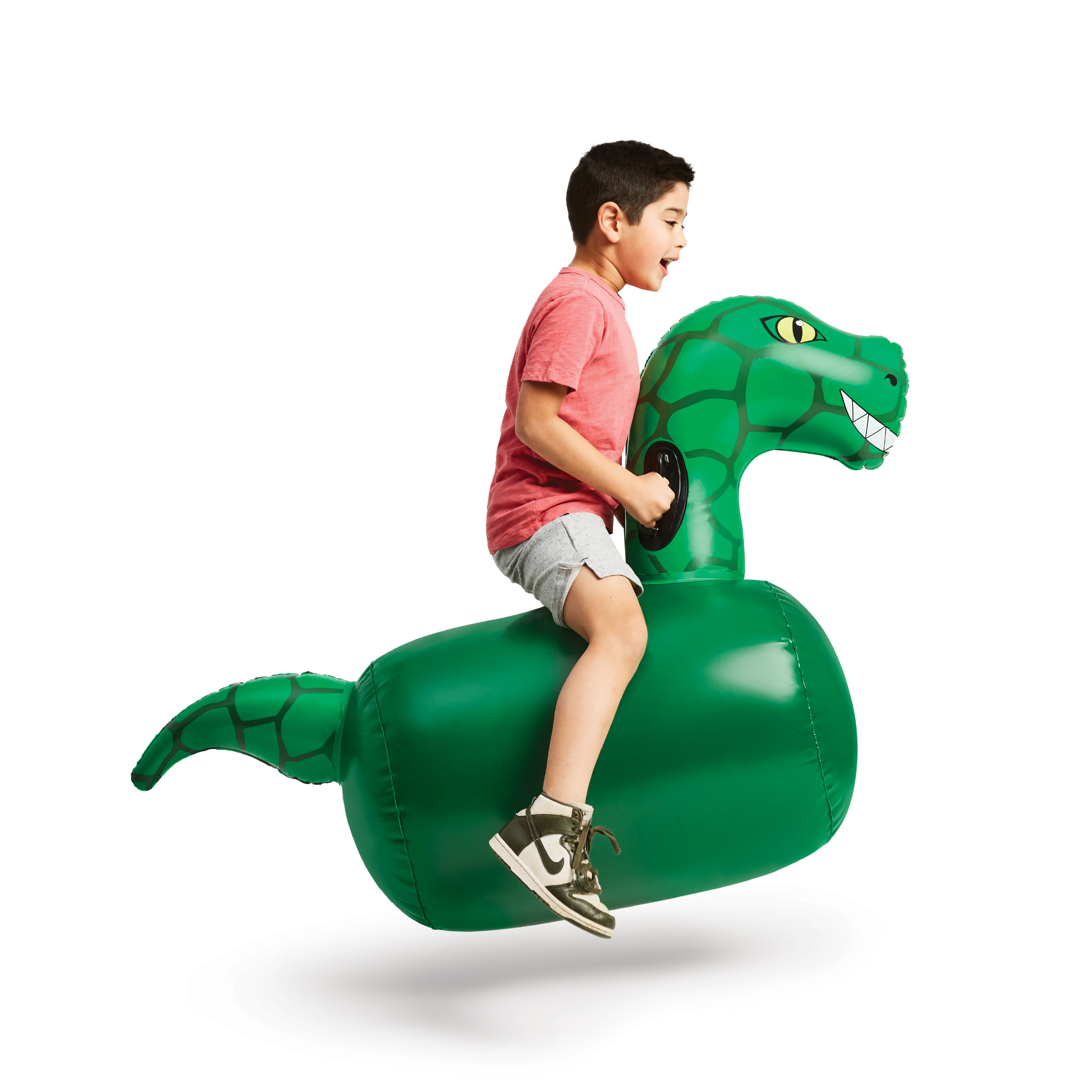 Hearthsong Inflatable Ride-On Dinosaur Hippity Hop Toy for Kids' Active ...