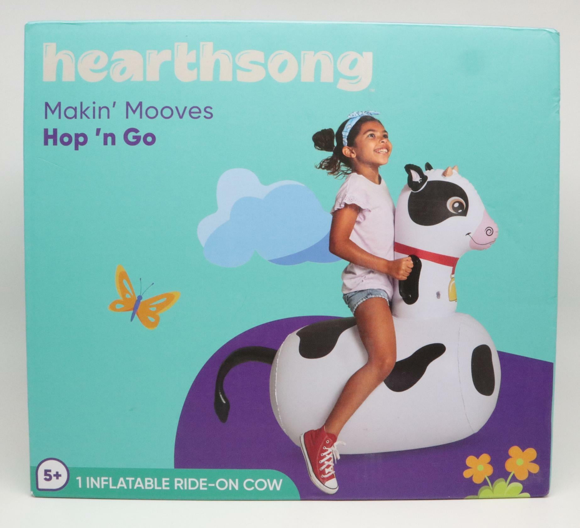 Hearthsong Inflatable Ride-On Hop 'n Go Makin’ Mooves Cow - Walmart.com