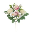 Hearthweave Artificial Flowers in Vase,Fake Rose Flowers Faux Flower ...