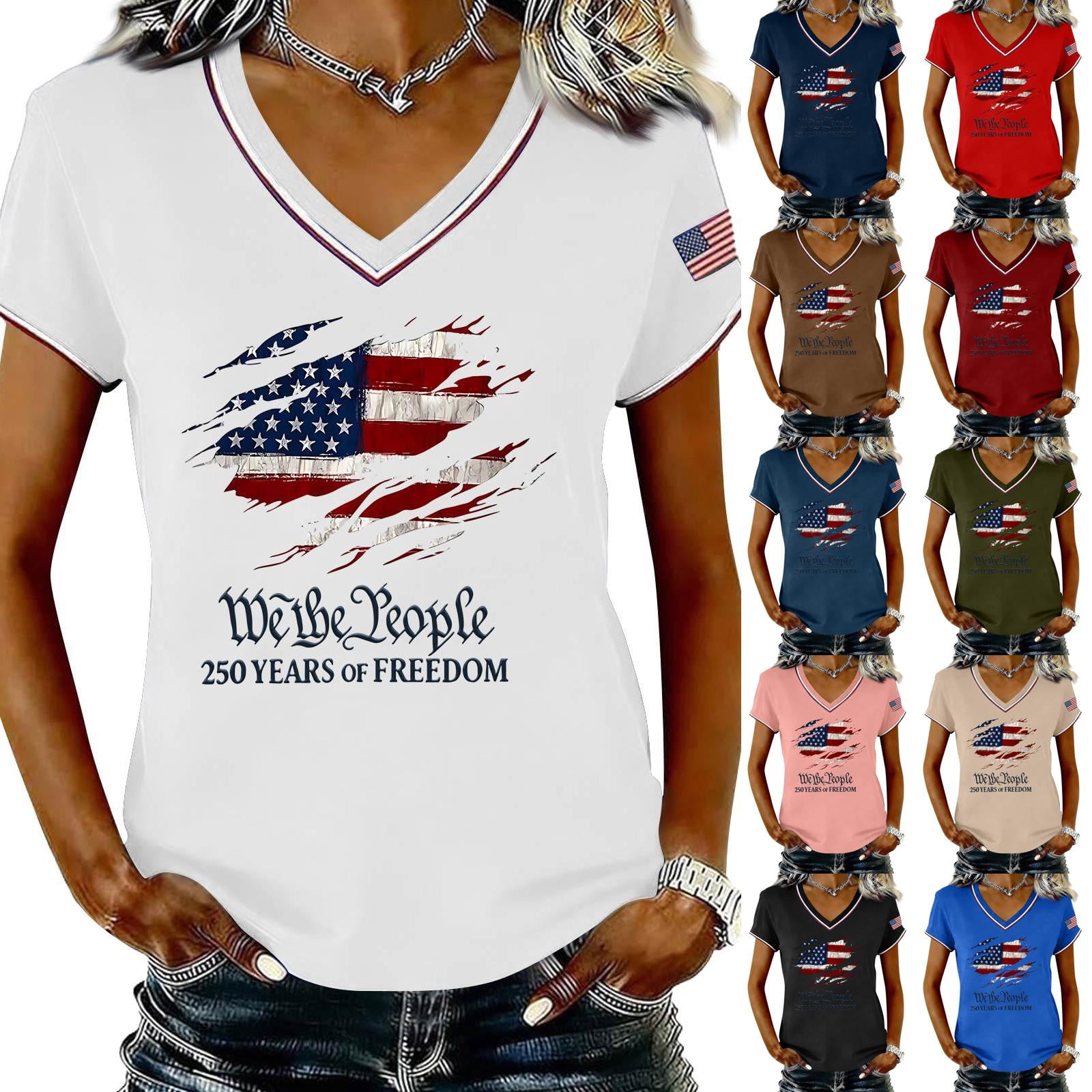 Hearthz 250th Anniversary USA Shirt Short Sleeve 1776-2026 We The ...