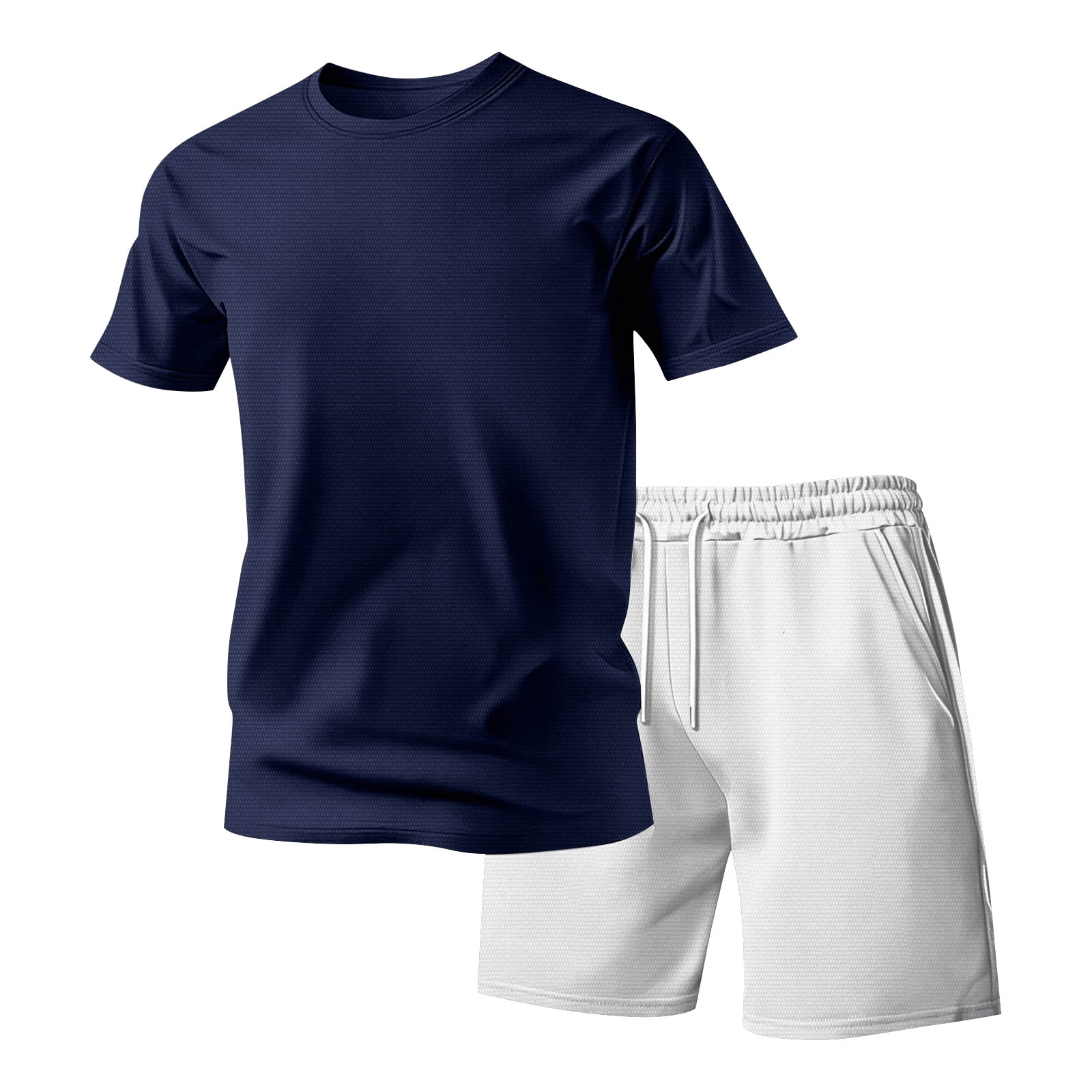 Hearthz Mens Short Sets 2 Piece Outfits Mesh Quick Dry Athletic Men's ...