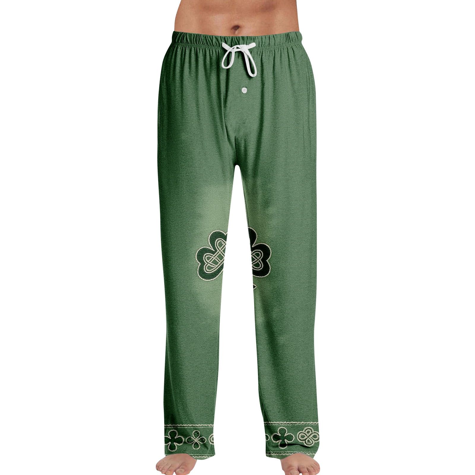 Hearthz Saint Patricks Day Mens Pajama Bottoms Drawstring Straight Leg ...