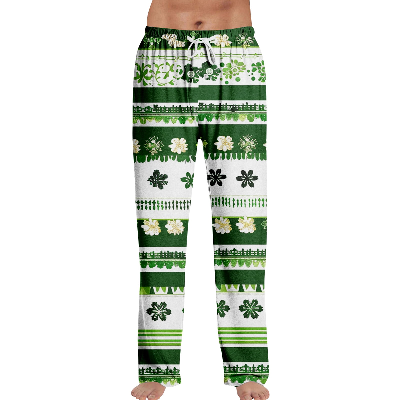 Hearthz St. Patrick's Day Sleepwear Pj Bottoms Drawstring Straight Leg ...