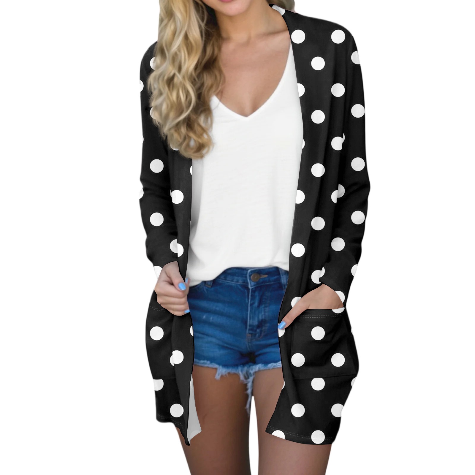 Hearthz Summer Cardigans Open Front Long Sleeve Kimono Cardigans for ...