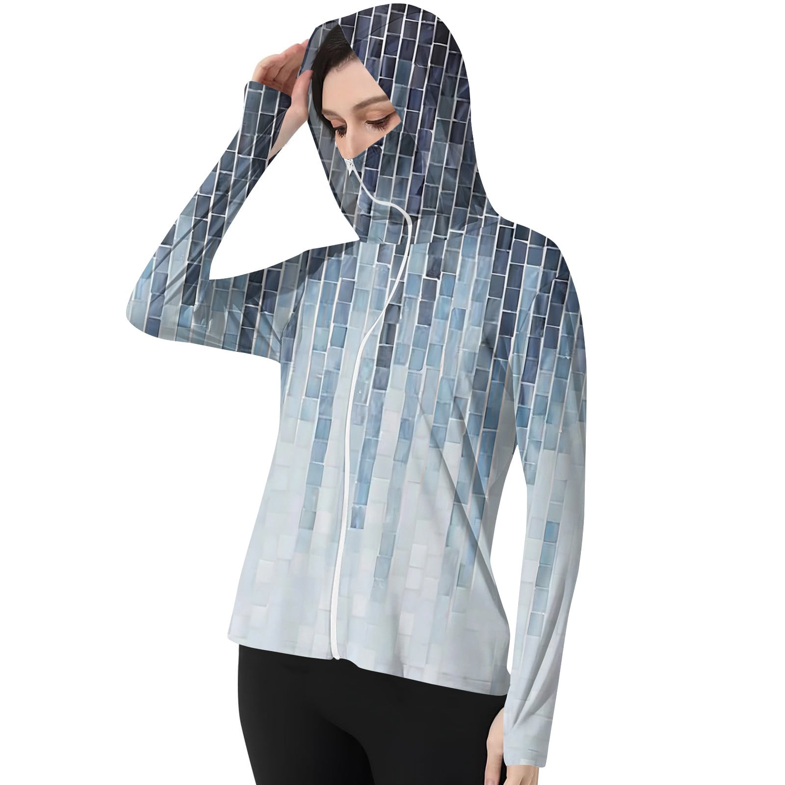 Hearthz Women's UPF 50+ Sun Protection Jacket Hooded Cooling Shirt with ...