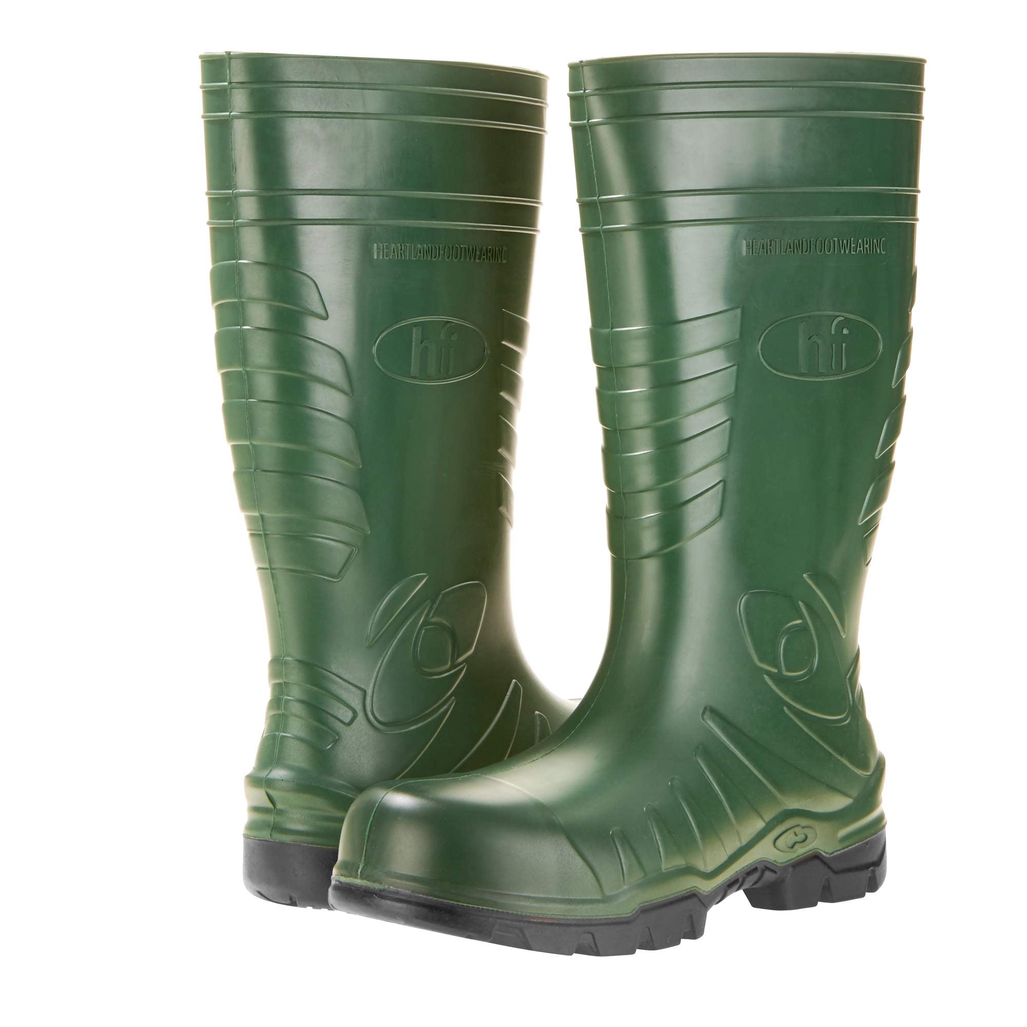 Heartland Footwear Men's Polyurethane Green Boot - Walmart.com