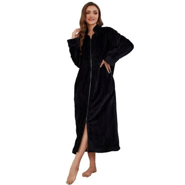 Richie House Women's Lightweight Zipper Robes, Half Sleeve, Zip Front ...