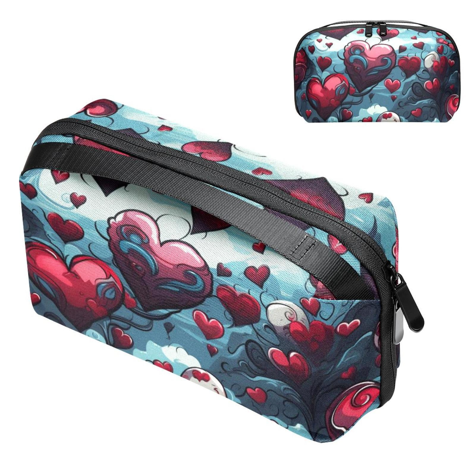 Hearts Battle Hard Drive Cases Cable Organizer Small Travel Electronic ...