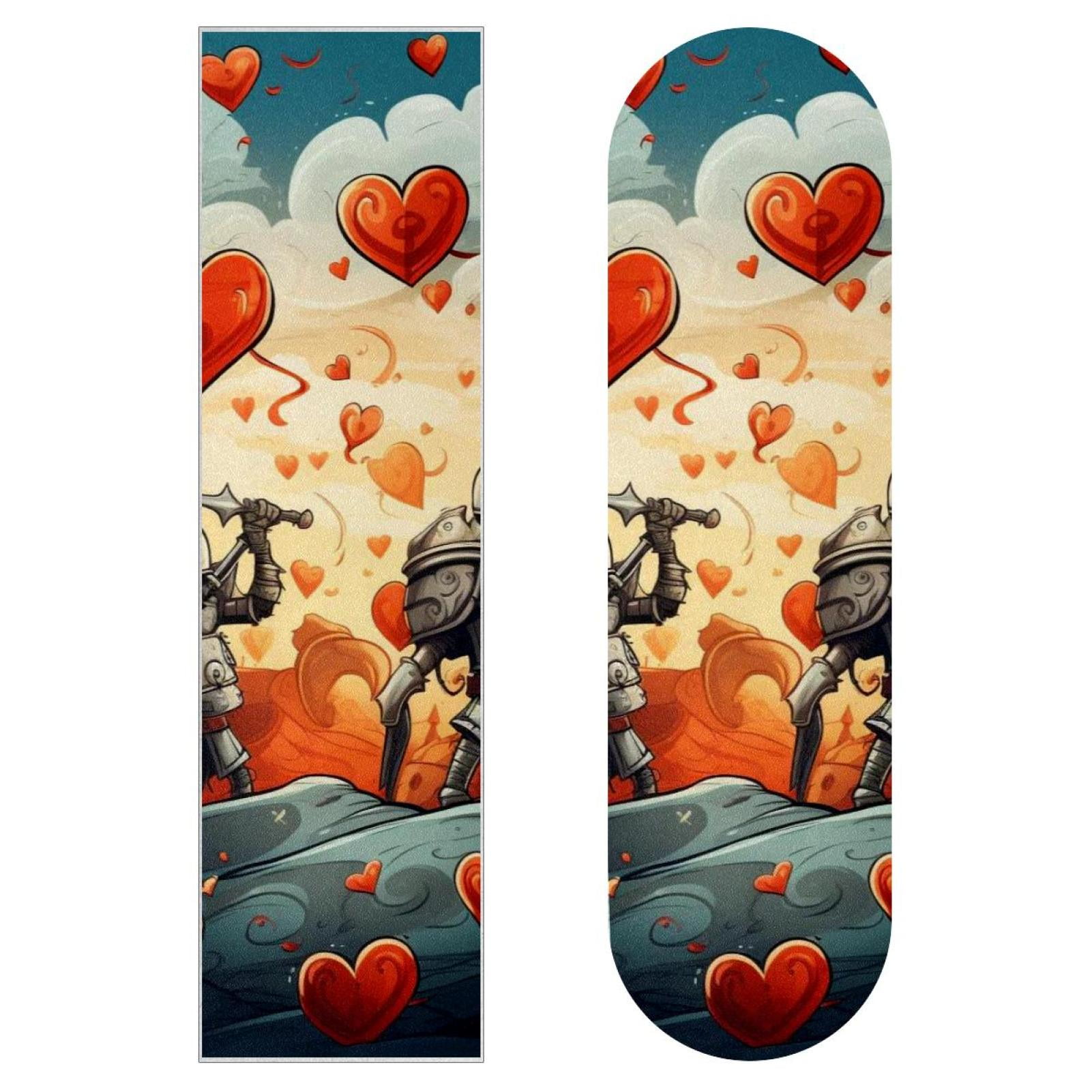 Hearts Battle Skateboard Stickers Pack of Two - Emery Surface, PVC Back ...