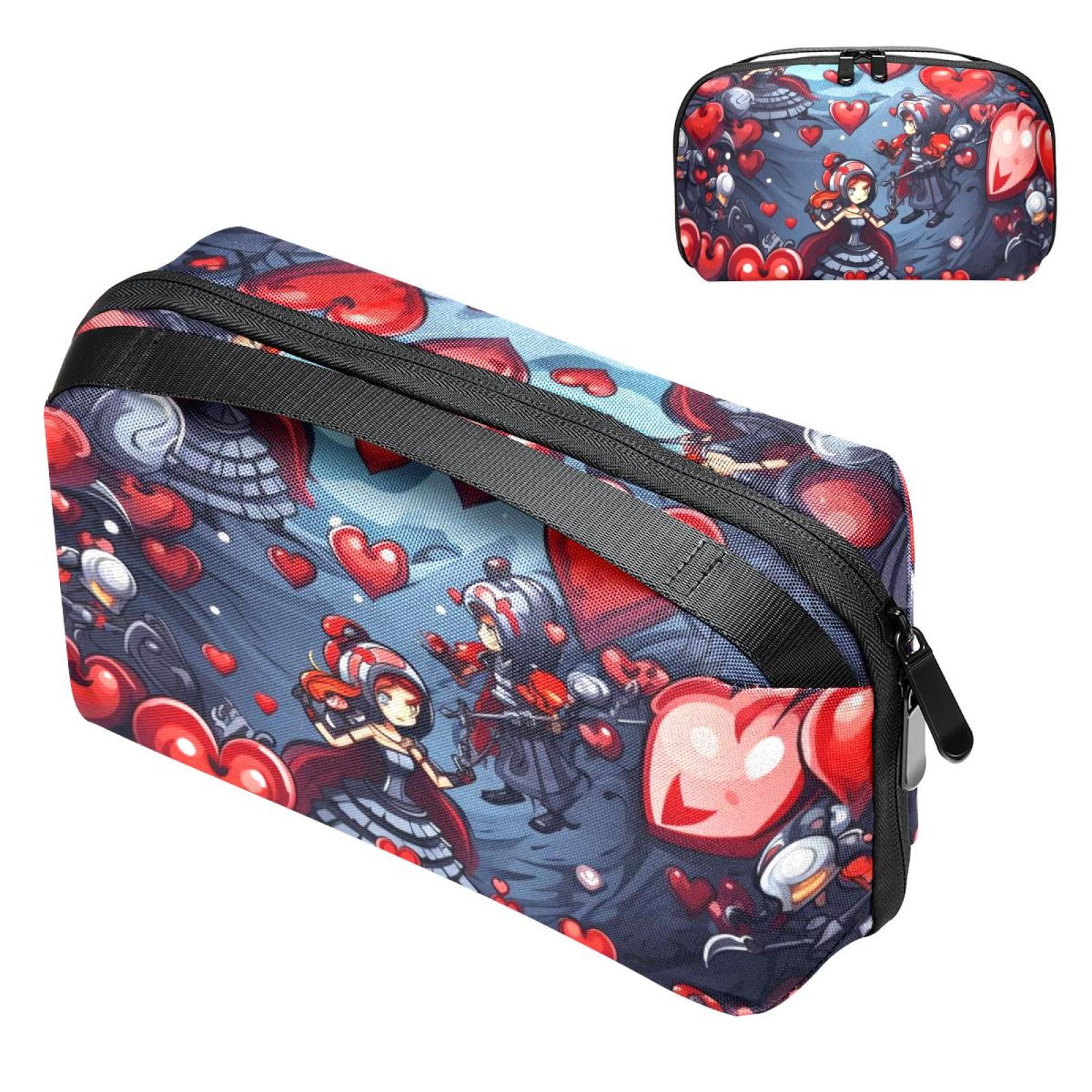 Hearts Battle Waterproof Oxford Fabric Storage Pouch for Electronic ...