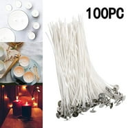 Pre-Waxed Wick with Clip, Bleached, 9", 6pk - Walmart.com