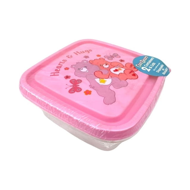 Hearts & Hugs Care Bears 2pk snack containers & lids - Walmart.com