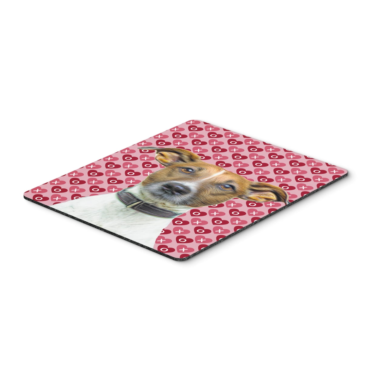 "Hearts Love and Valentines Day Jack Russell Terrier Mouse Pad Hot Pad ...