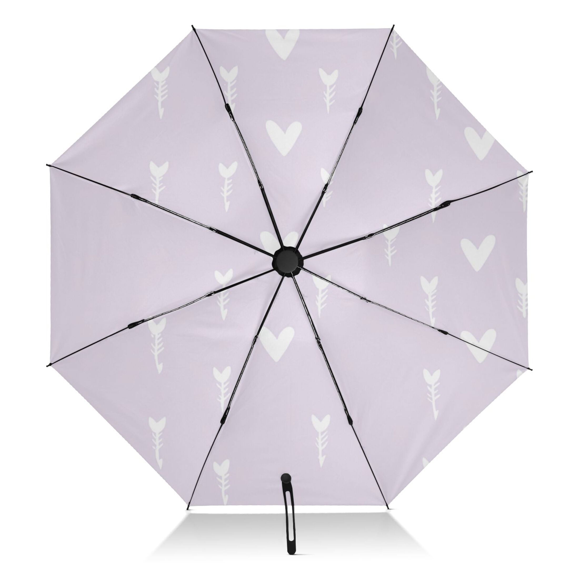 Hearts and Arrows Pattern Extra Large Automatic Umbrella, UV Protection ...
